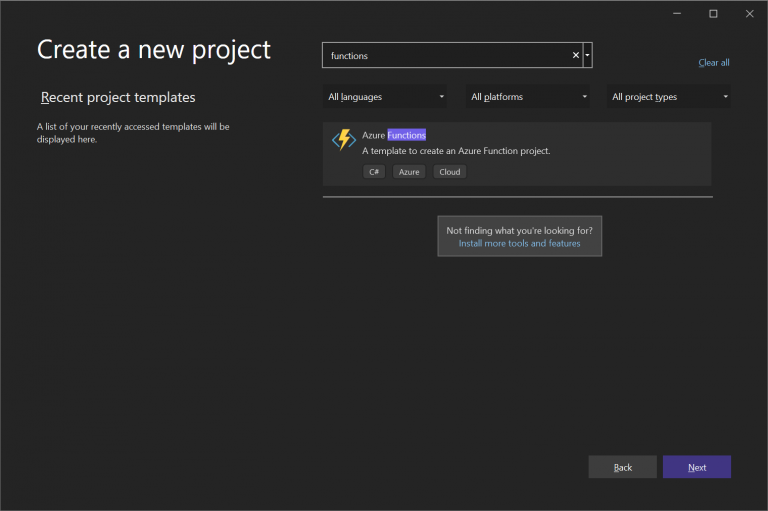 Creating your first C# Azure Function using Visual Studio - Jonathan ...