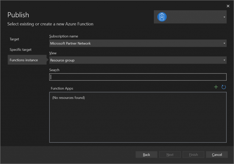 Publishing your first C# Azure Function using Visual Studio - Jonathan ...