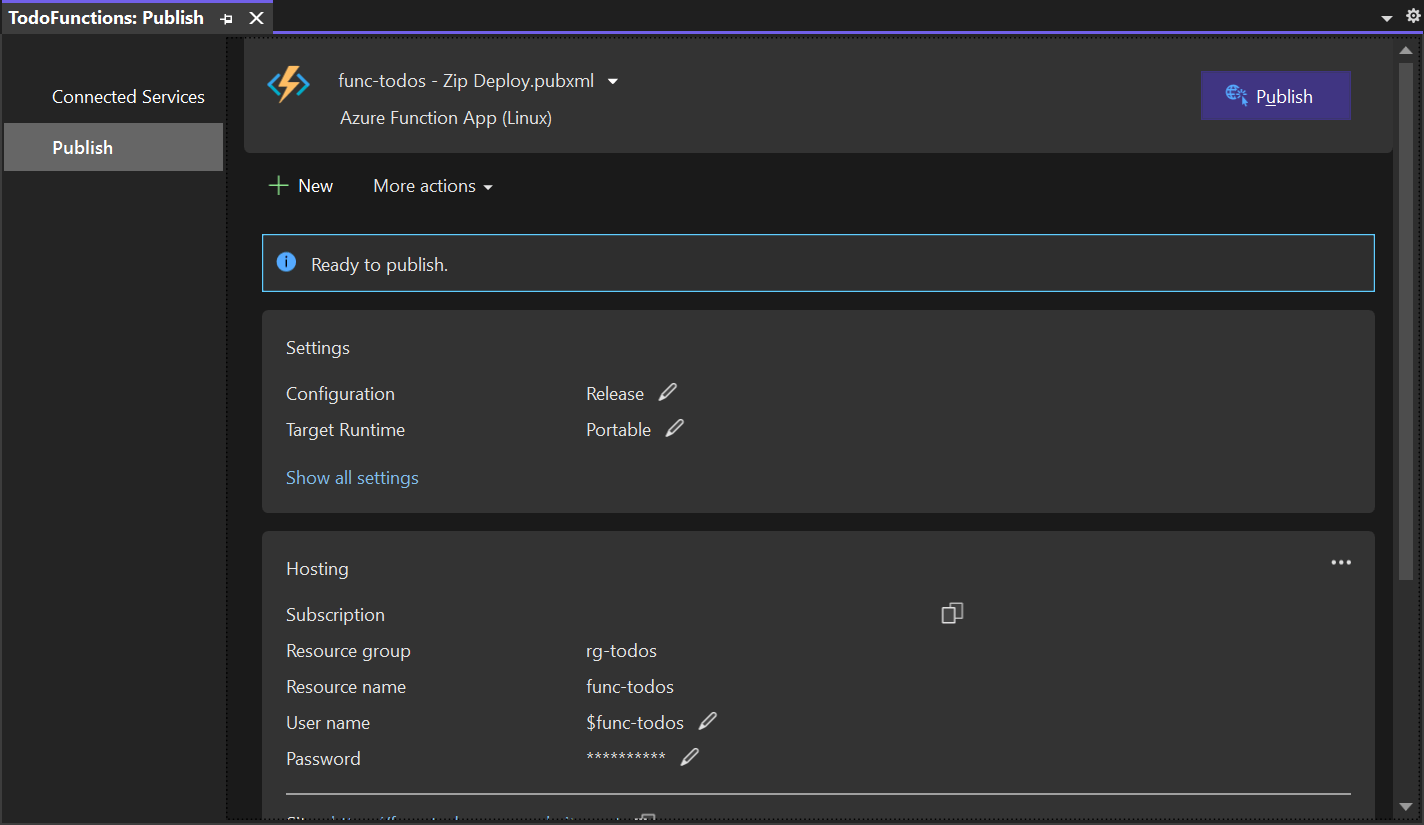 Publishing your first C# Azure Function using Visual Studio - Jonathan ...