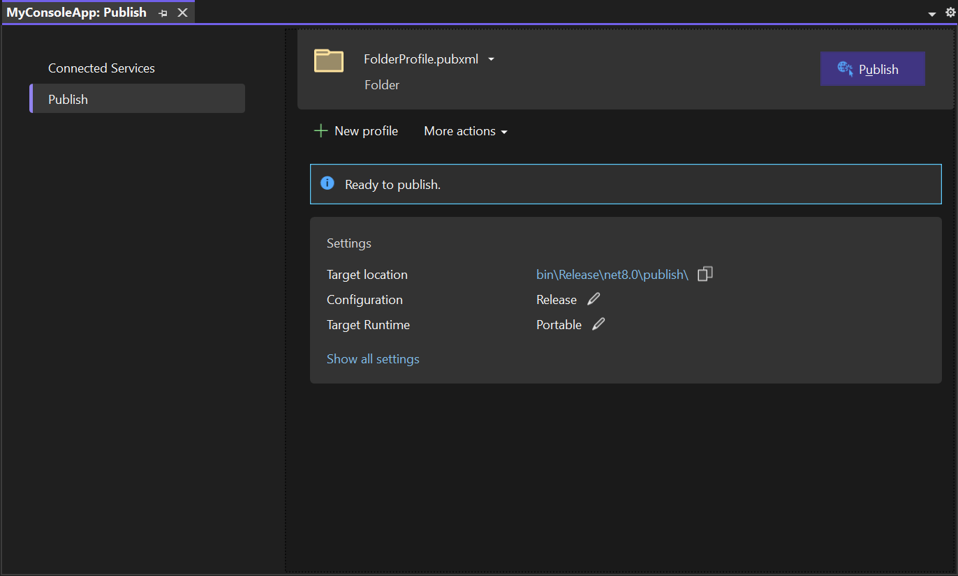 How To Publish A Net Application As A Standalone Executable File 1244