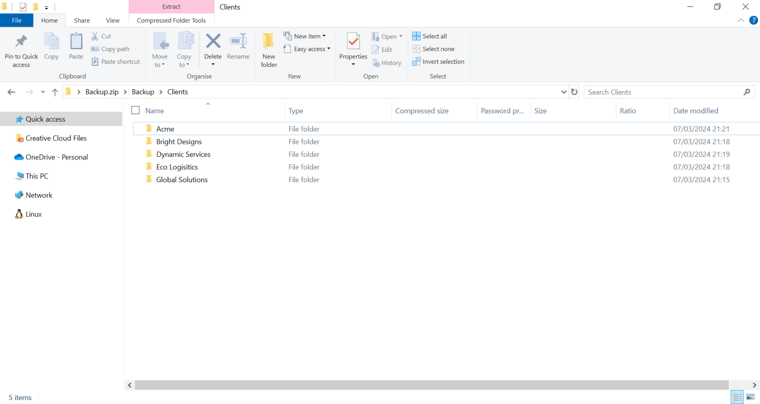 Encrypt directories and file names within a zip archive using 7-Zip ...