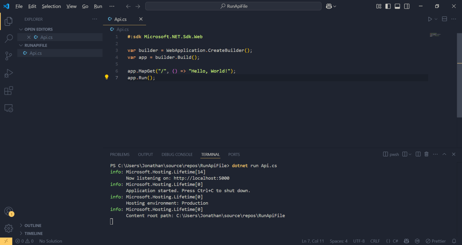 .NET Run File: Run C# code with no project file! - Jonathan Crozier