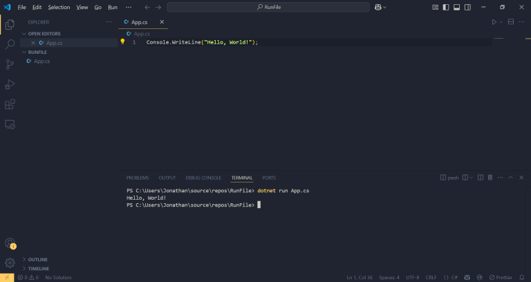 .NET Run File: Run C# code with no project file! - Jonathan Crozier