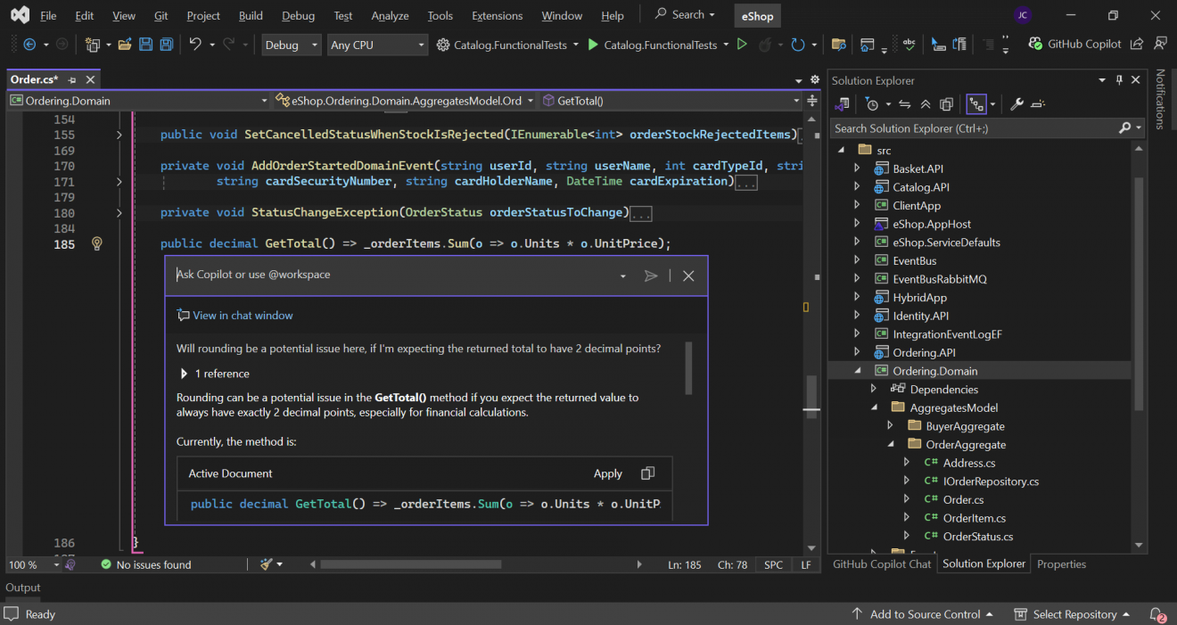 Getting started with GitHub Copilot in Visual Studio - Jonathan Crozier